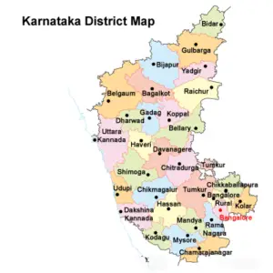 List Of Districts Of Karnataka 2023 | GKDuniya